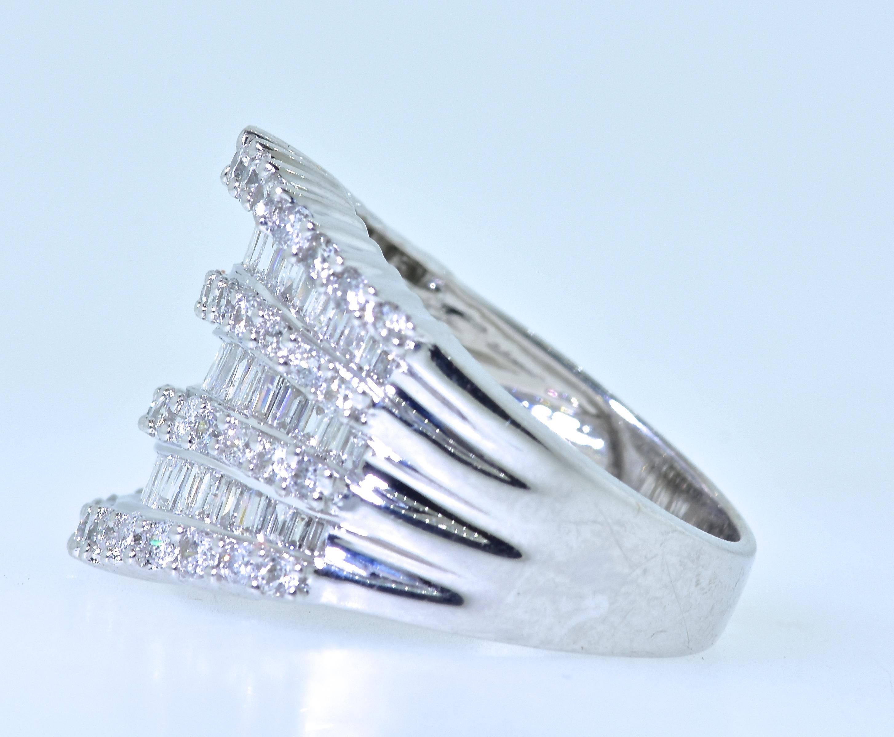 Diamond Ring of Modern Design at 1stDibs | modern design rings, ring ...