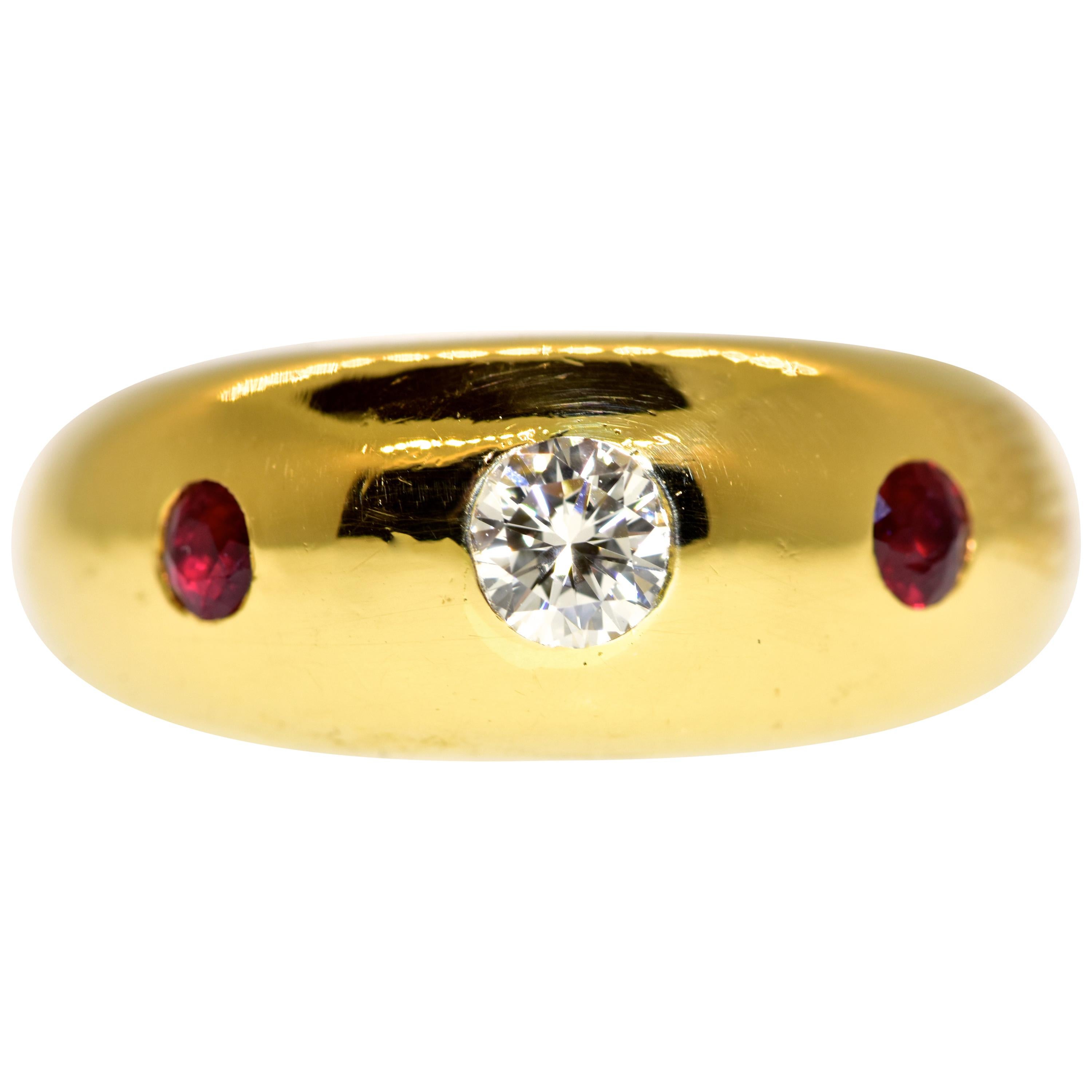 Buccellati Ruby and Diamond Ring in 18 Karat Gold at 1stDibs ...