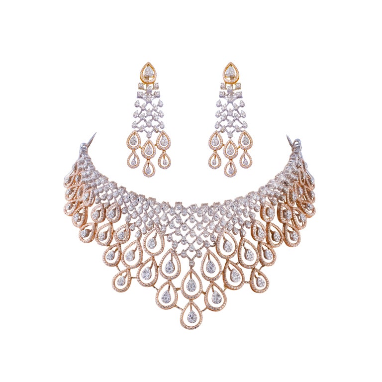 Gold 15.83cts Diamond Set For Sale at 1stDibs