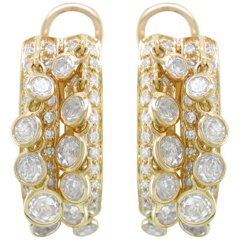 Hammerman Brothers Diamond Shaker Earrings For Sale at 1stDibs