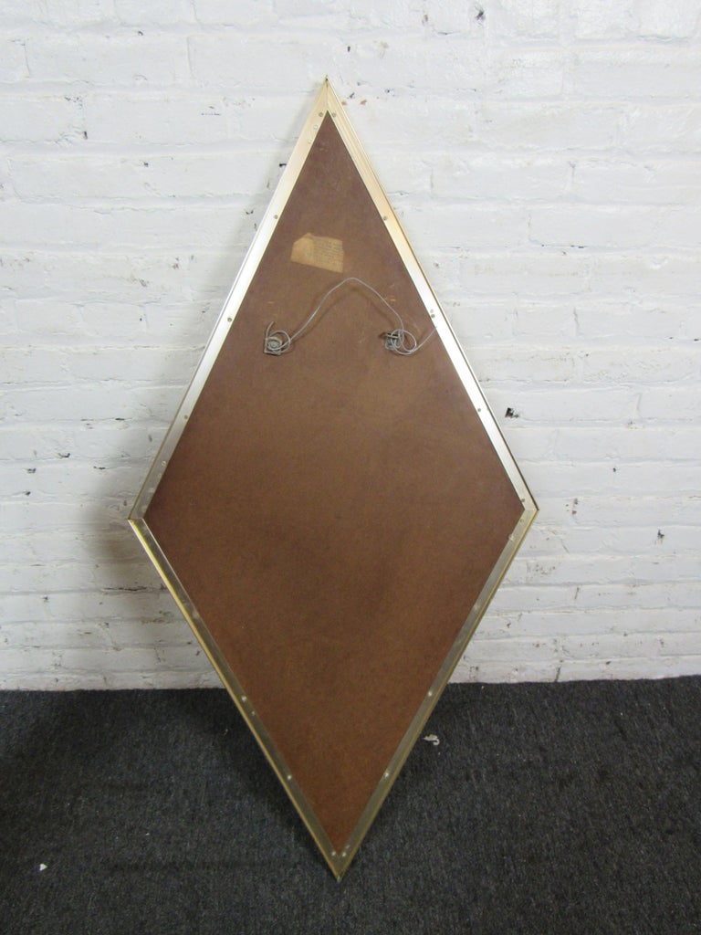 Diamond-Shaped Mid-Century Wall Mirror For Sale at 1stDibs | diamond ...