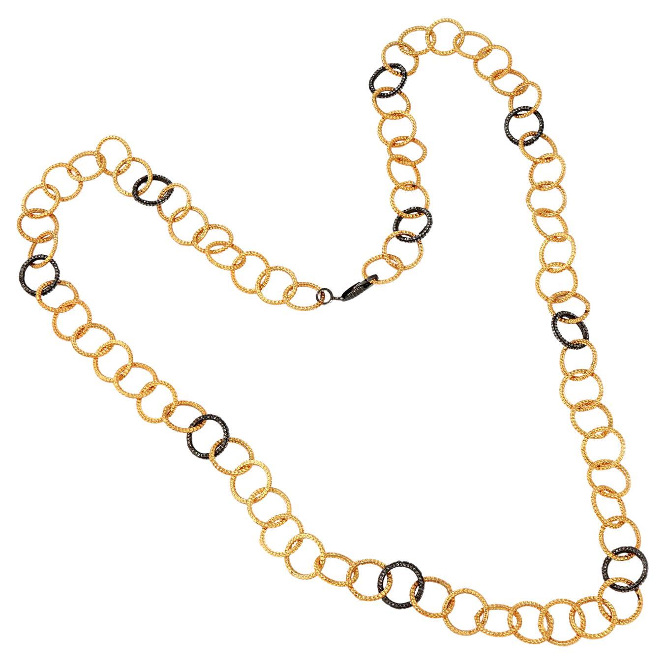 925 Sterling Silver 0.44cts Diamond Necklace For Sale at 1stDibs