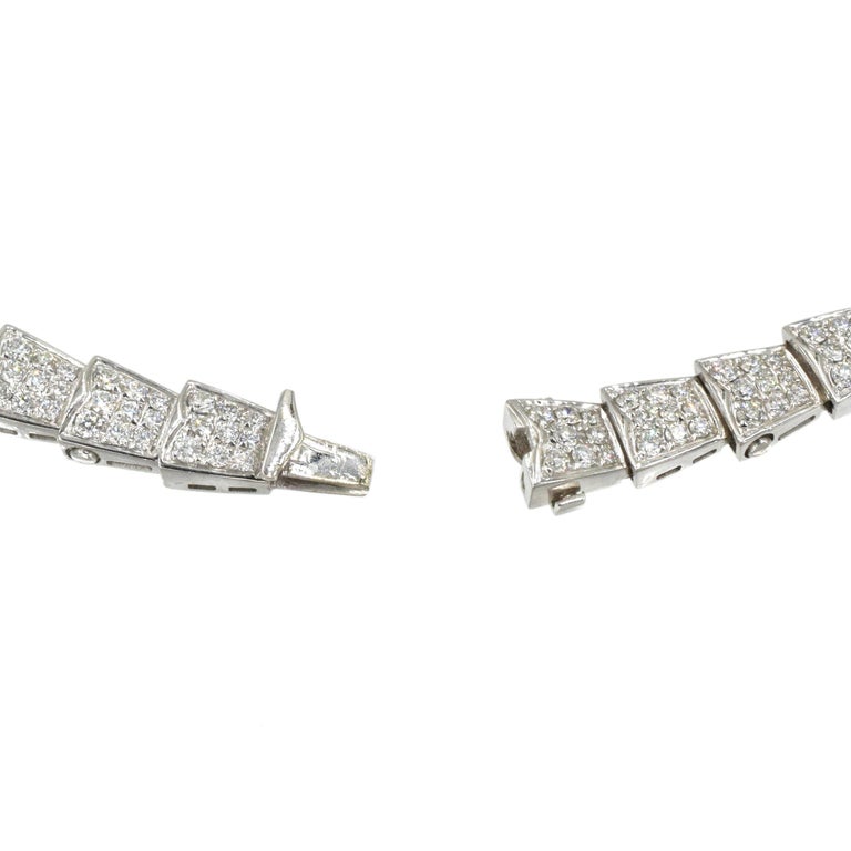 Diamond "Snake Design" Necklace at 1stDibs