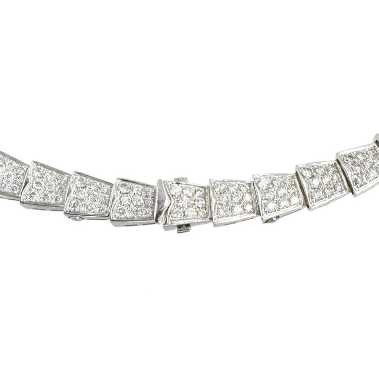 Diamond "Snake Design" Necklace at 1stDibs