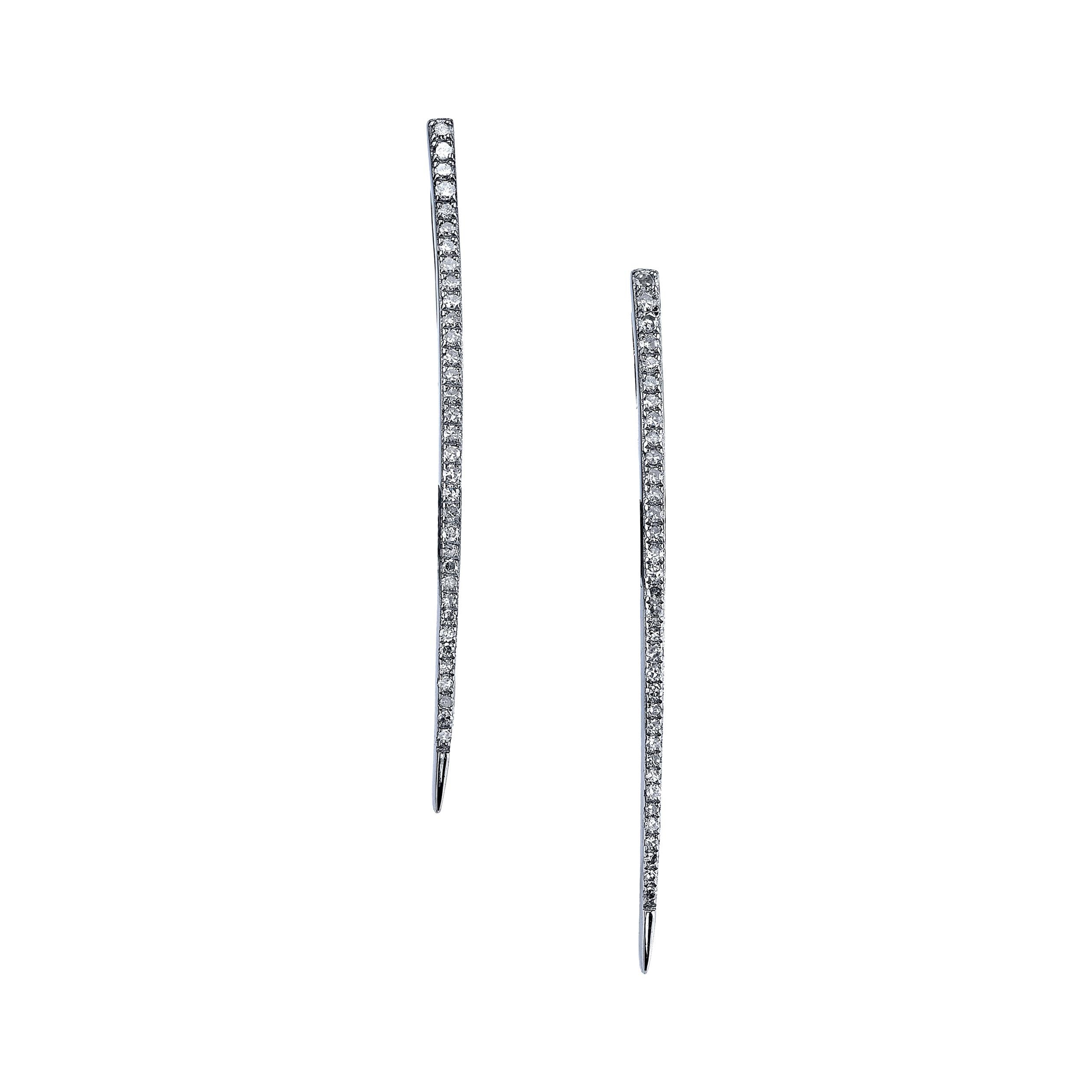 Diamond Spike Earrings For Sale at 1stDibs