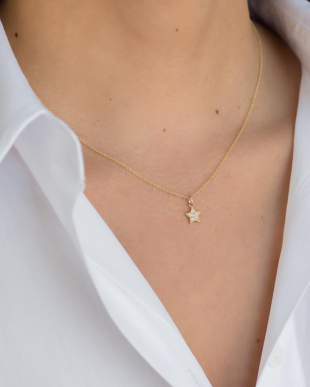 Diamond Star Necklace For Sale at 1stDibs