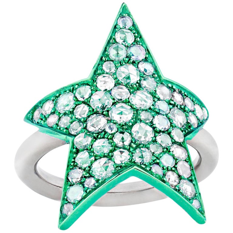 Diamond Star Ring For Sale at 1stDibs