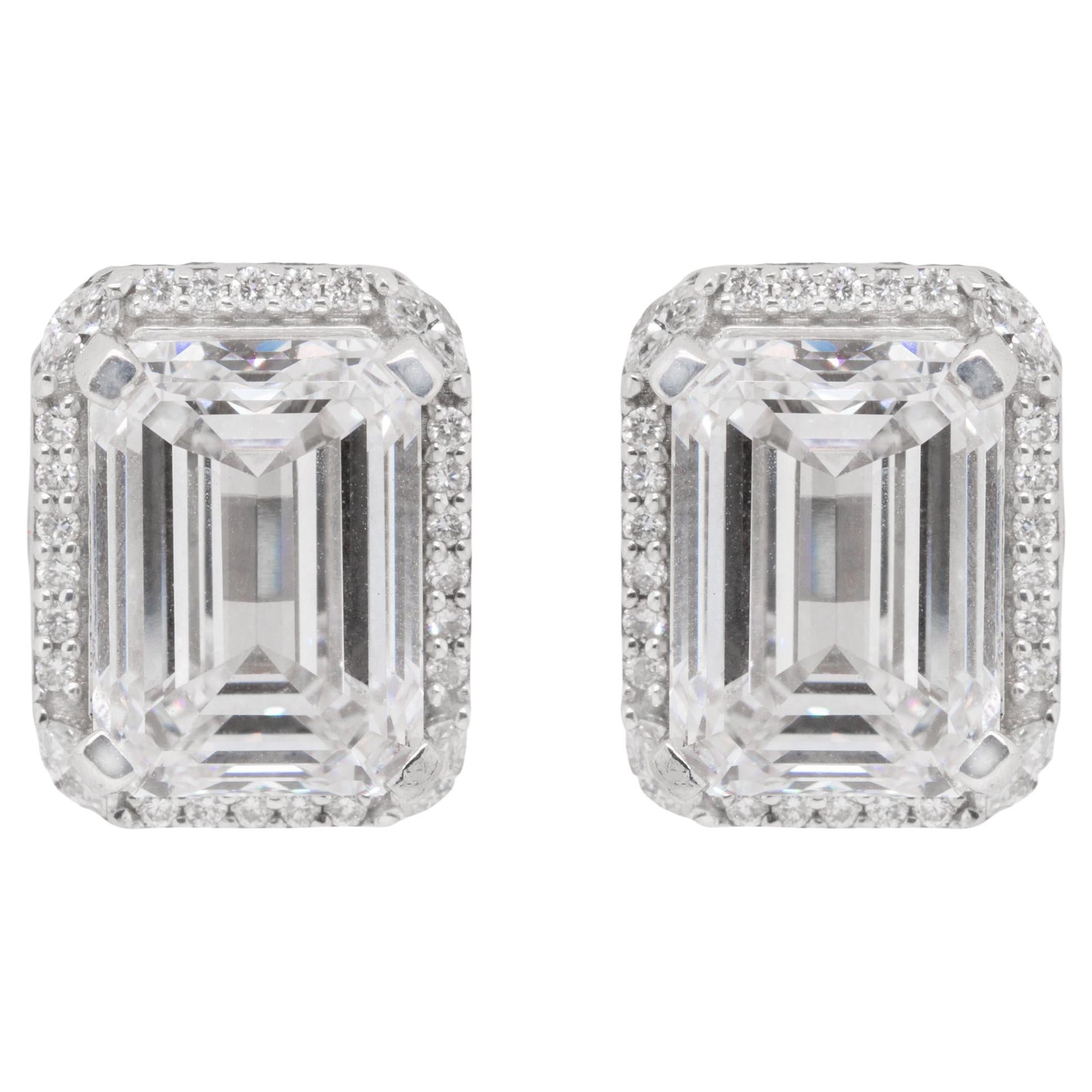 Scarselli Stud Earrings 7 carat Yellow Diamond each set in 18k Yellow ...
