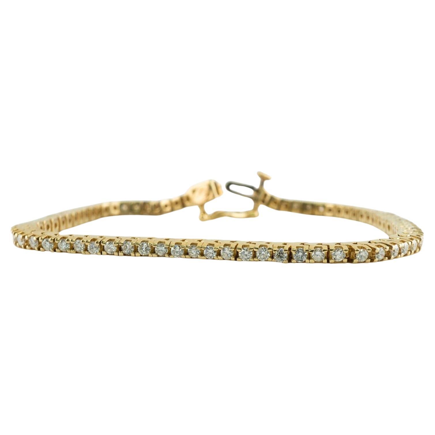 Diamond Tennis Bracelet 14k White Gold 3 00 Tdw For Sale At 1stdibs