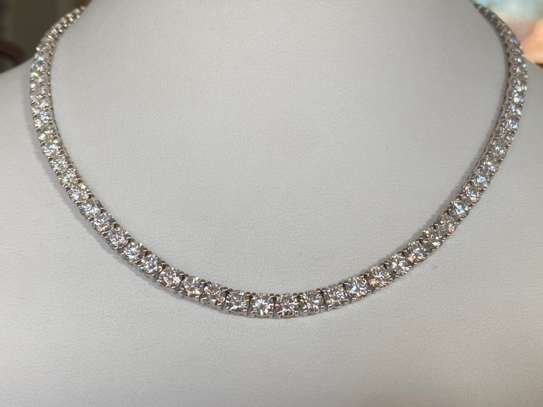 Diamond Tennis Necklace at 1stDibs