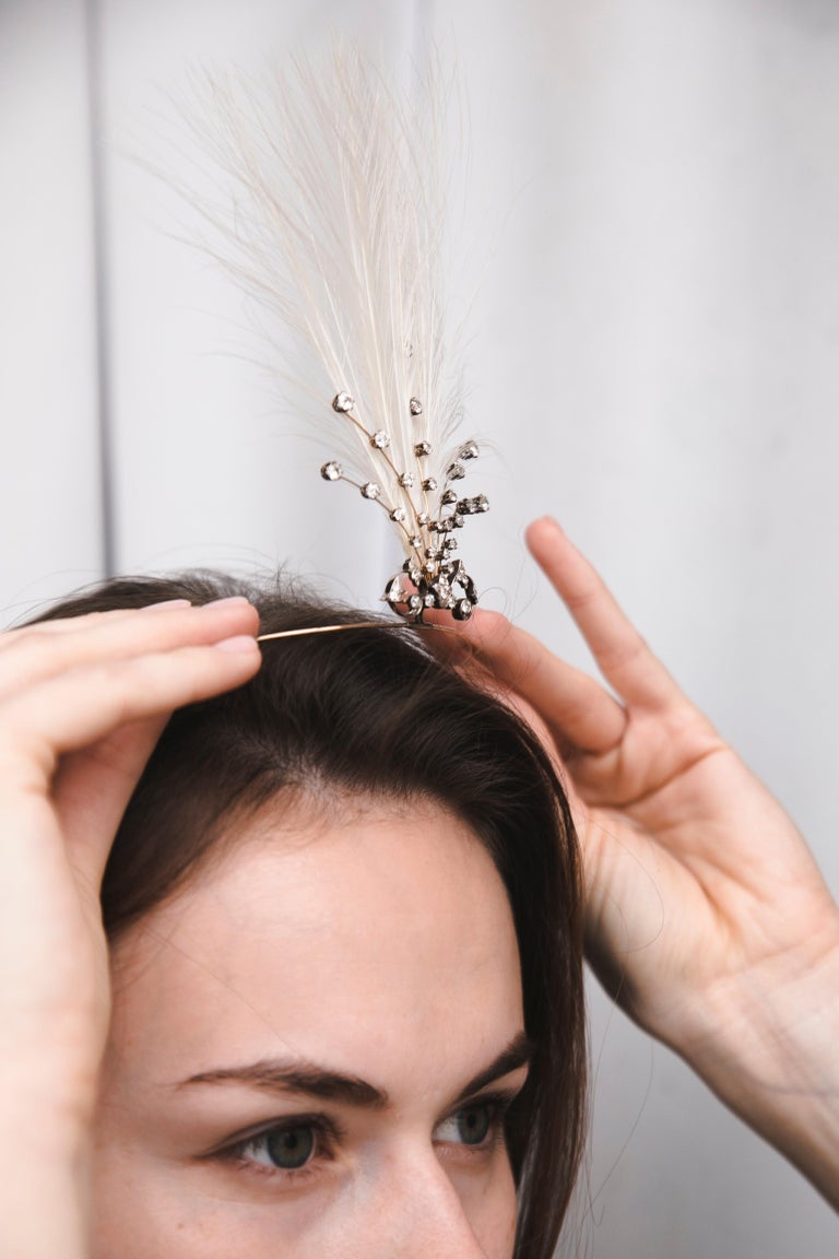 Diamond Tiara Brooch Aigrette Comb Original Box Collingwood, 1900 For ...