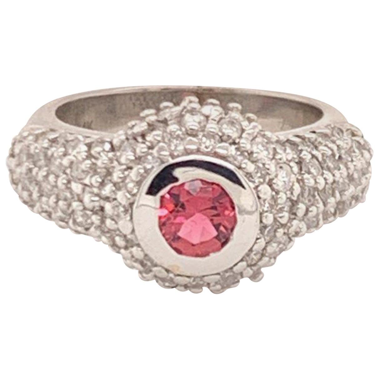 Tourmaline Ruby Sapphire Diamond Ring 14k Gold 5.1 TCW GIA Certified ...