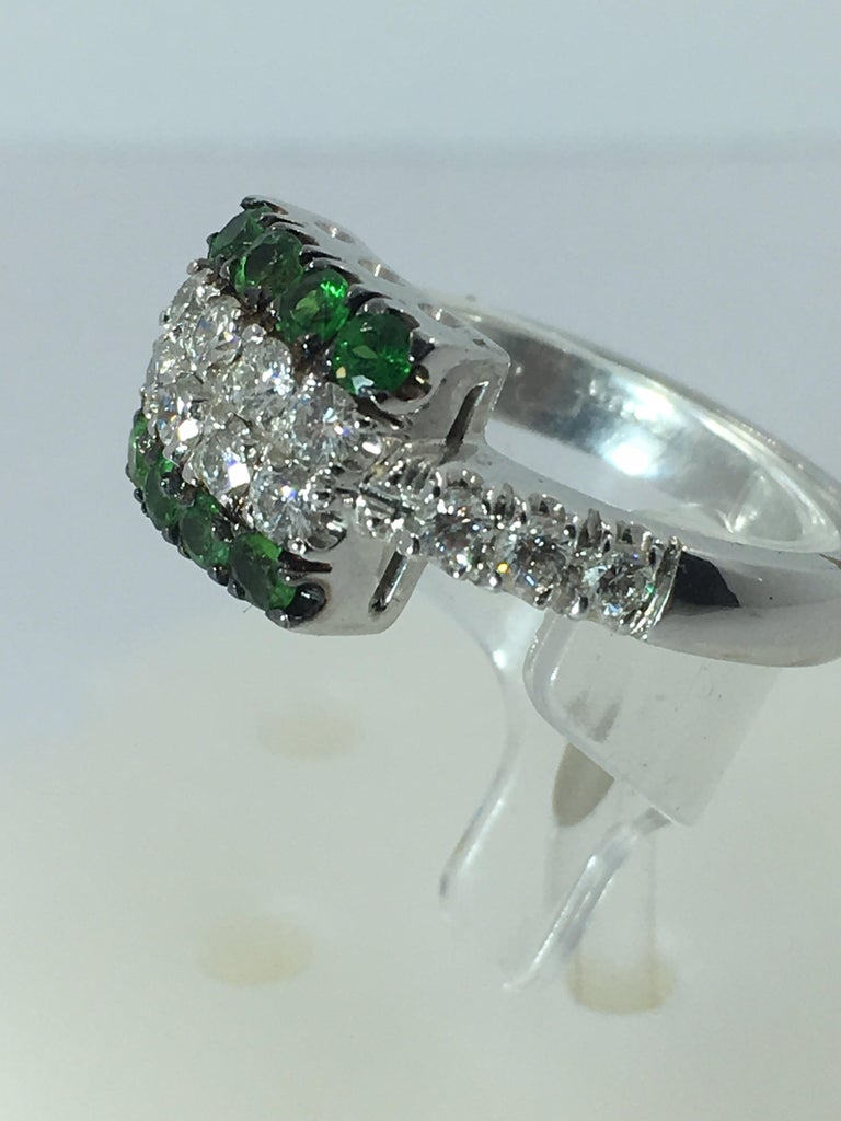 Diamond Tsavorite Ring For Sale at 1stDibs
