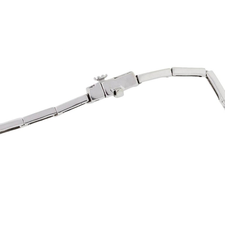 Diamond Two-Strand Solid Link Necklace at 1stDibs