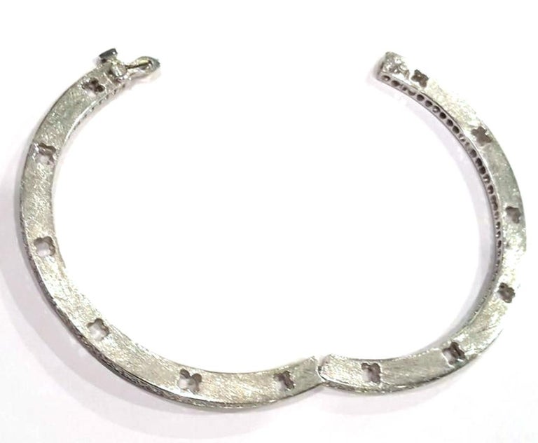 Diamond White Gold Handcuffs Bracelet Handcrated in Italy by Botta ...