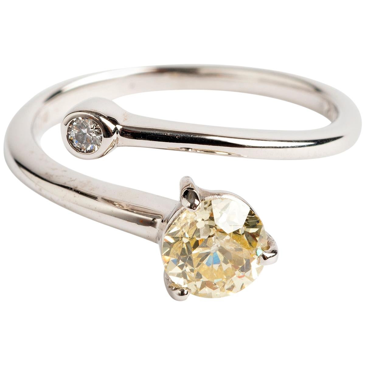 Diamond Wrap Around Ring For Sale at 1stDibs