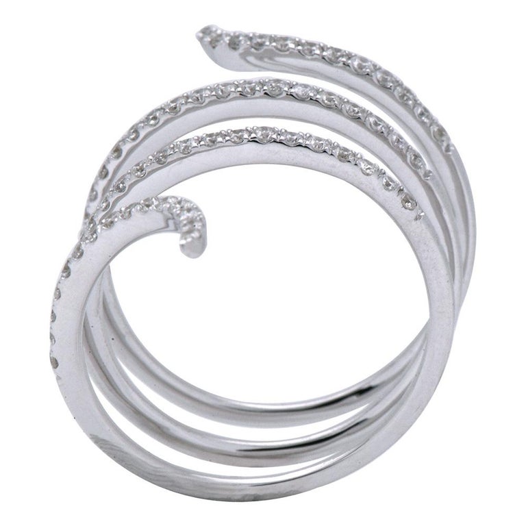Diamond Wrap Around Ring For Sale at 1stDibs