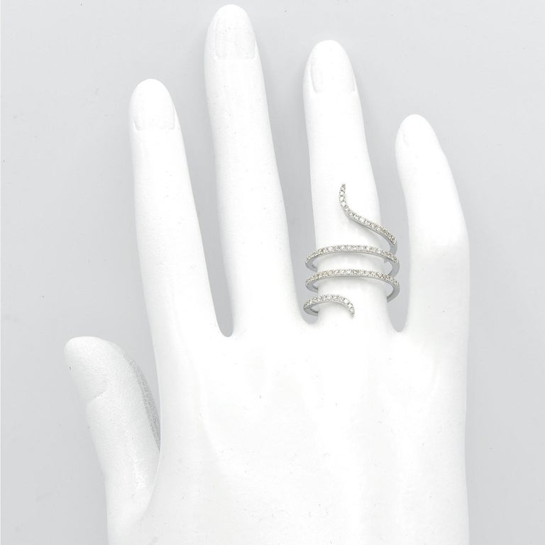 Diamond Wrap Around Ring For Sale at 1stDibs