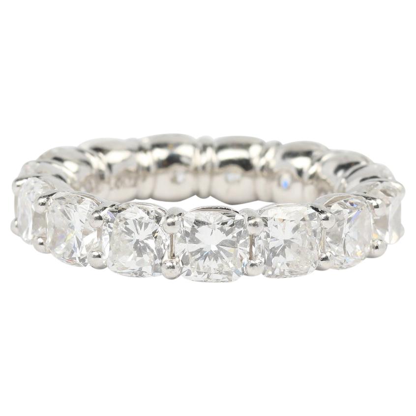 Tiffany and Co. Embrace Diamond and Platinum Eternity Band Ring For ...