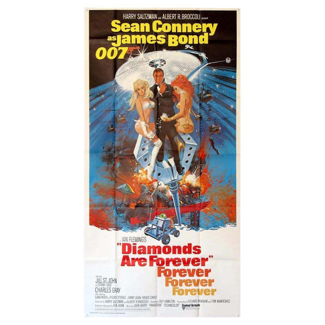Diamonds Are Forever, Unframed Poster, 1971 For Sale at 1stDibs