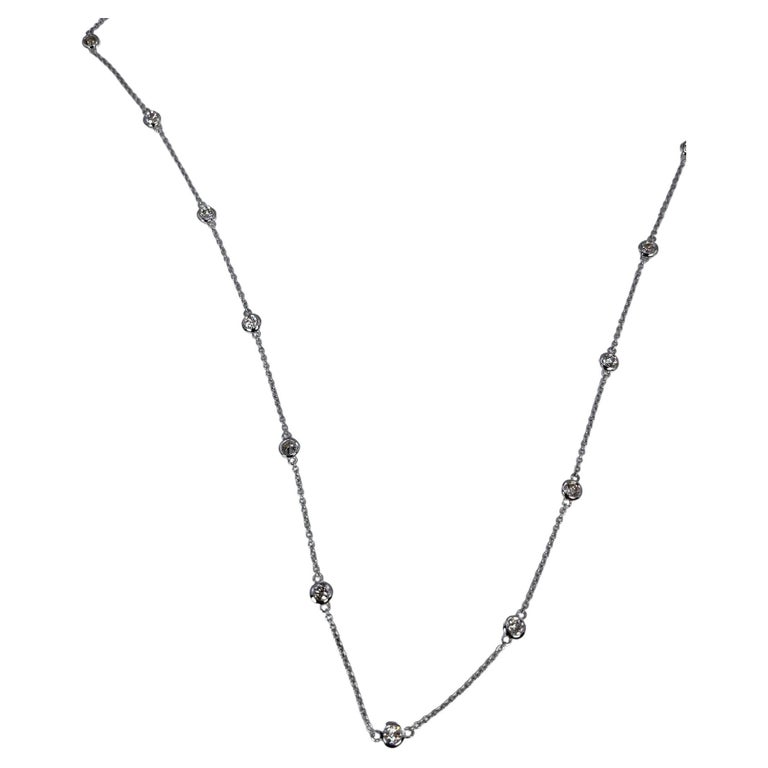 Diamonds by the Yard 16 Stones Necklace Diamonds Yard Pendant Necklace ...