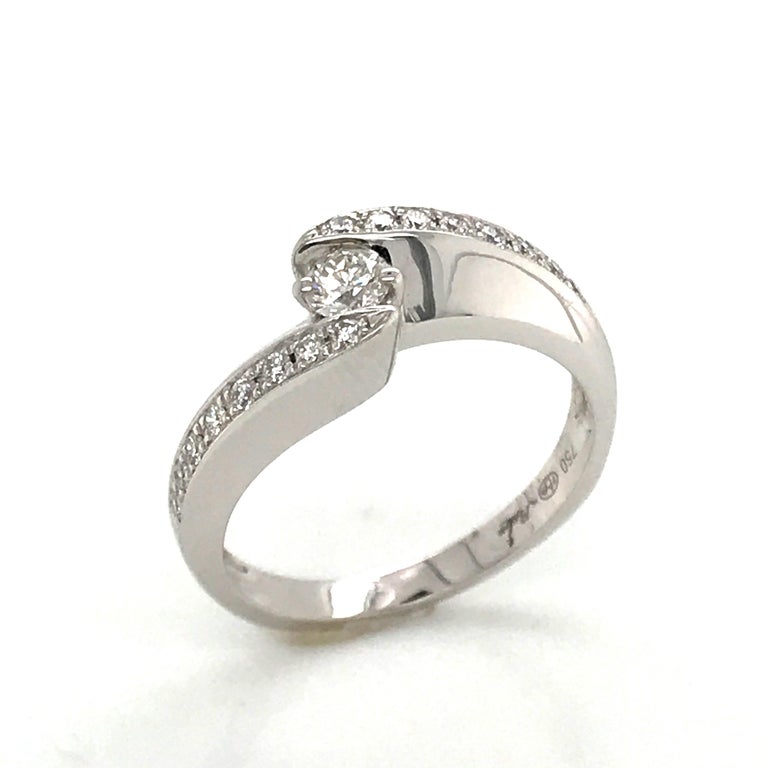 Diamonds Color H on White Gold Engagement Ring For Sale at 1stDibs | h ...