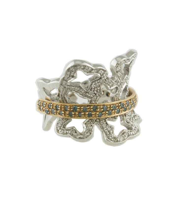 Diamonds Gold Fantasy Ring For Sale at 1stDibs