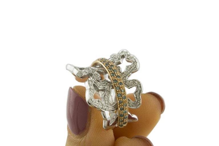 Diamonds Gold Fantasy Ring For Sale at 1stDibs