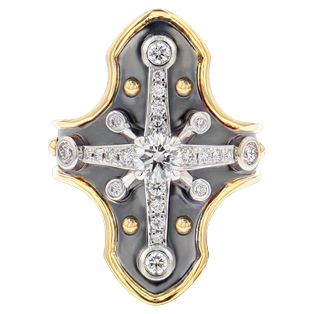 Emerald Heaume Ring by Elie Top For Sale at 1stDibs