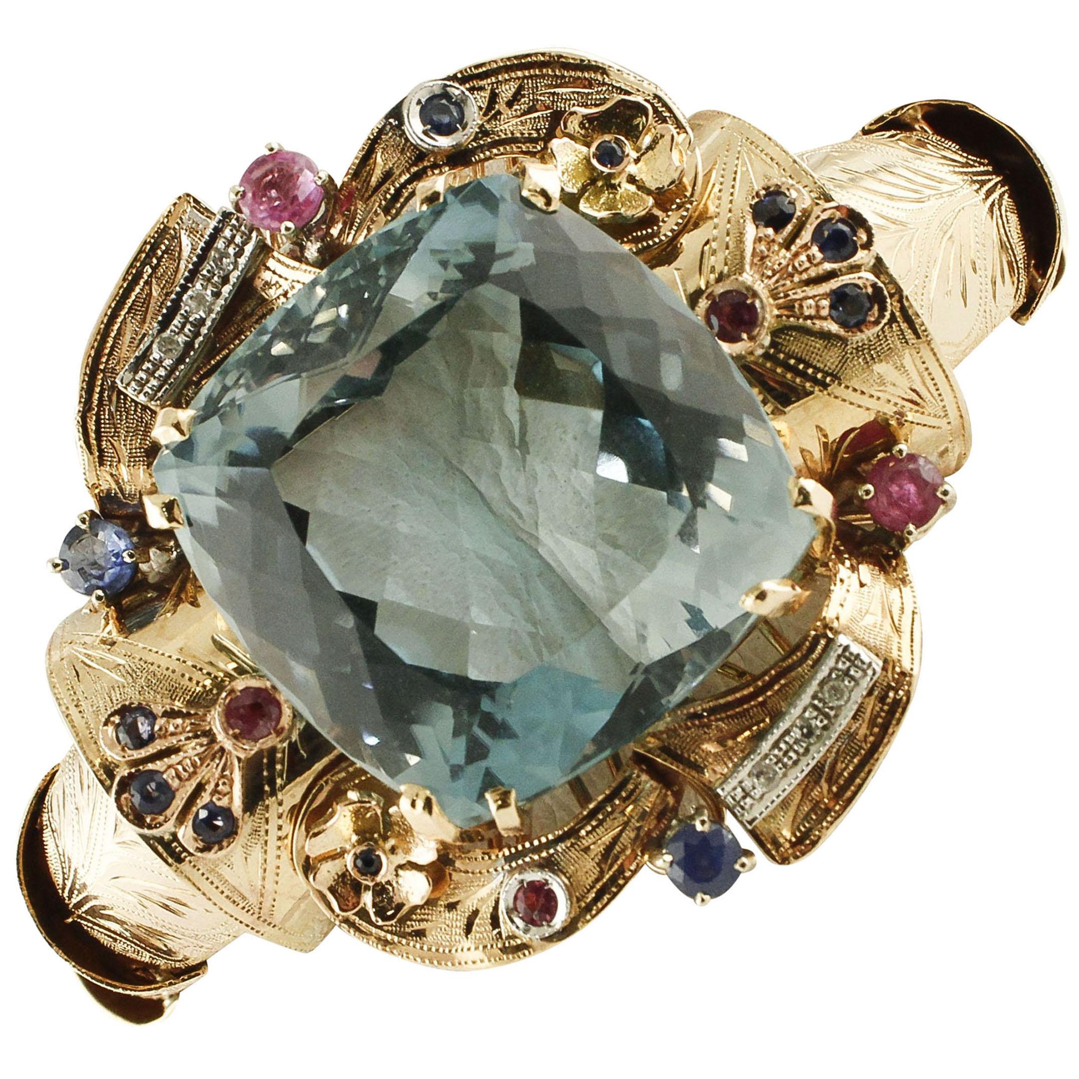 Rose Gold Pearl Rubies Bracelet at 1stDibs