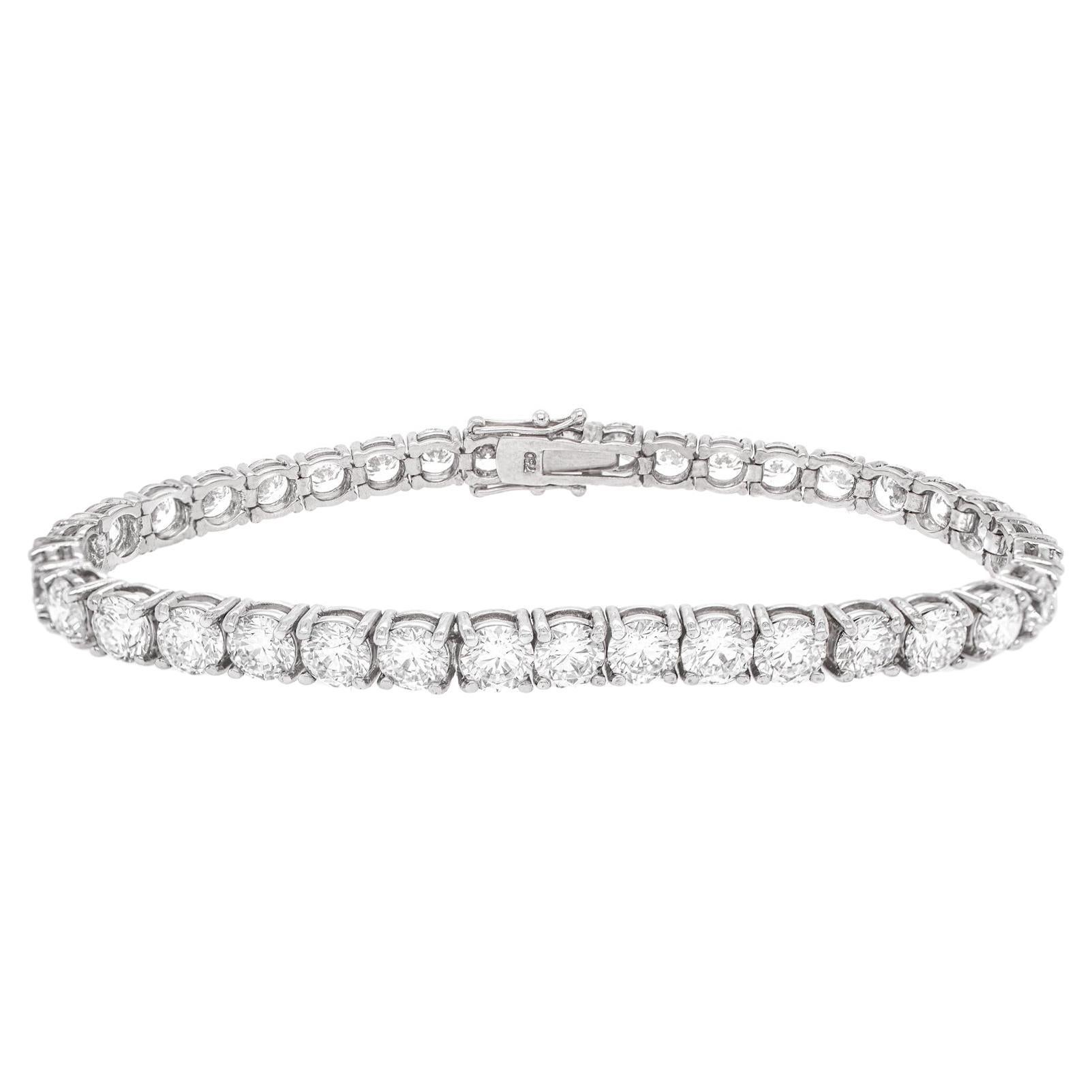 Diamonds Bracelet 4.50 Carats Total 18K Gold For Sale at 1stDibs