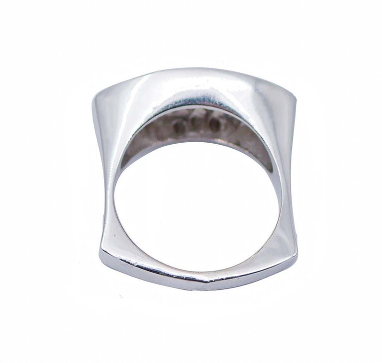 Diamonds, 18 Karat White Gold Ring For Sale at 1stDibs