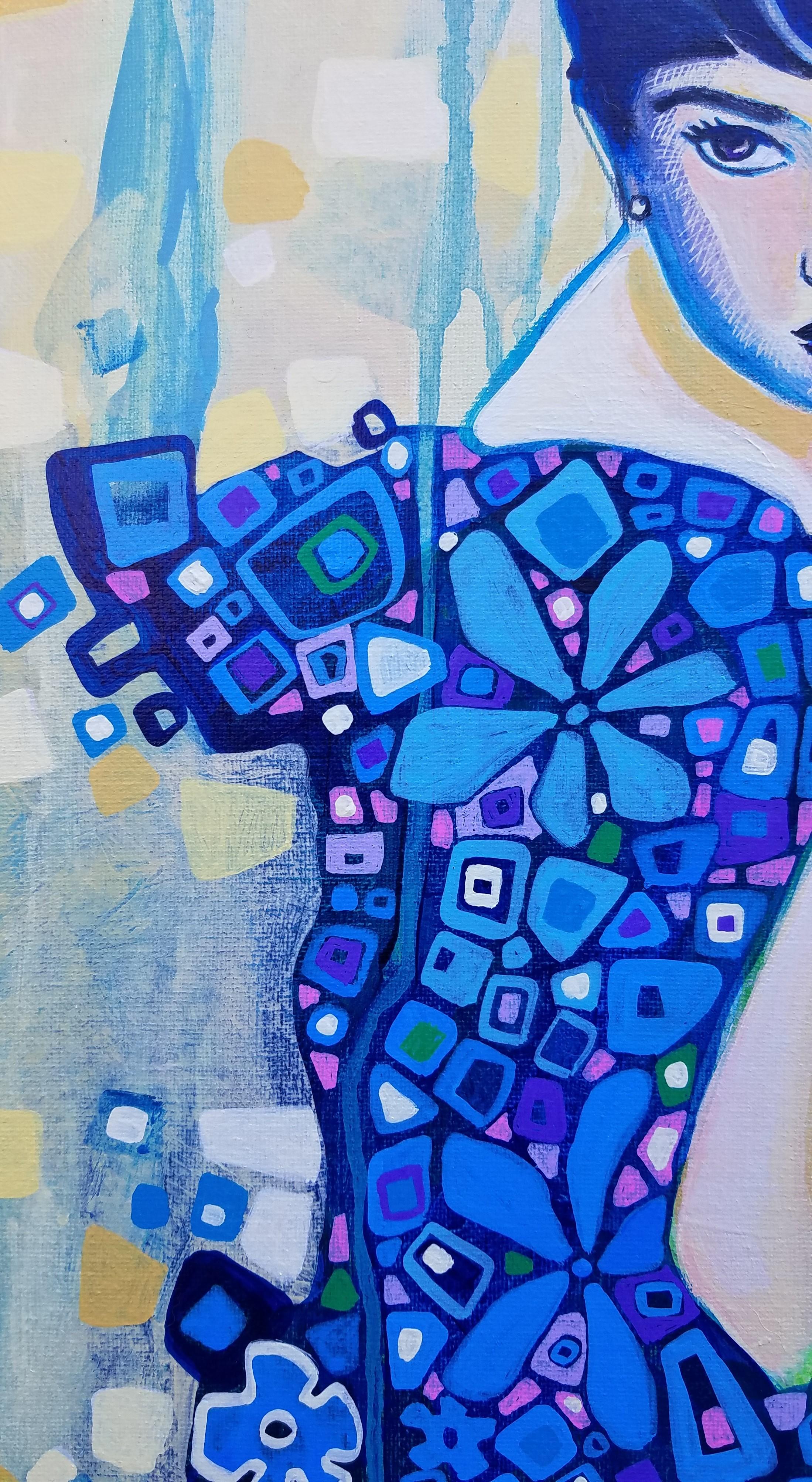 Diana Elena Chelaru - Woman Contemplating, Original Painting For Sale ...