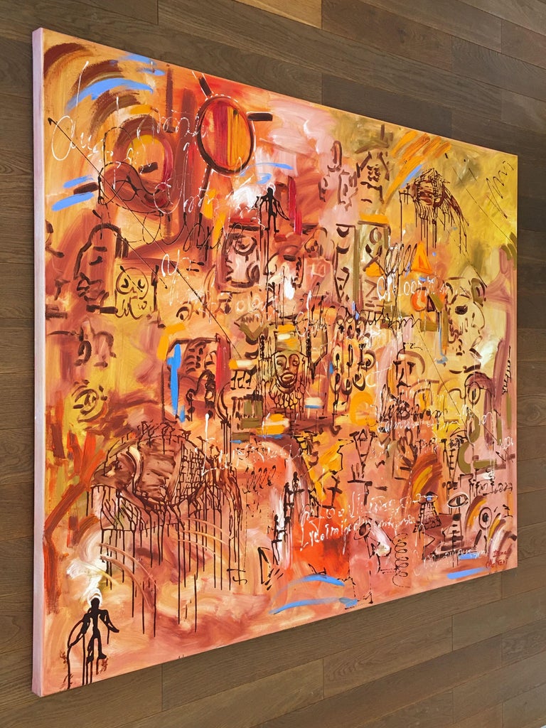 Diana Malivani - The Voices, Painting, Oil on Canvas For Sale at 1stDibs