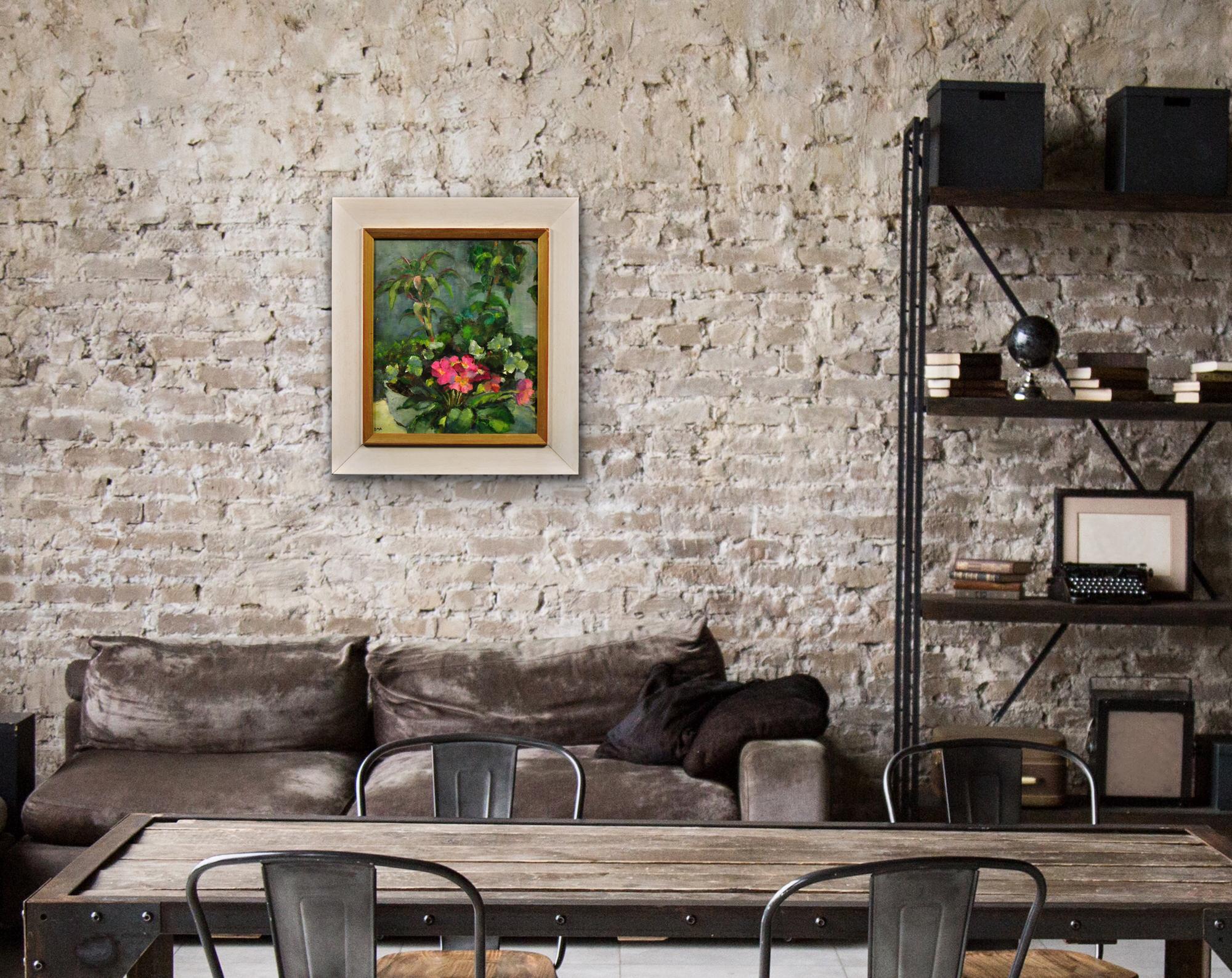 Diana Maxwell Armfield - Pink Primulas and Pot Plants.Original Still ...