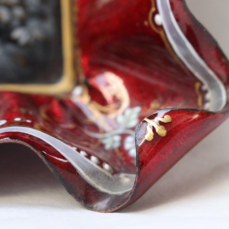 Diana the Huntress, 19th Century French Enamel Tazza For Sale at 1stDibs