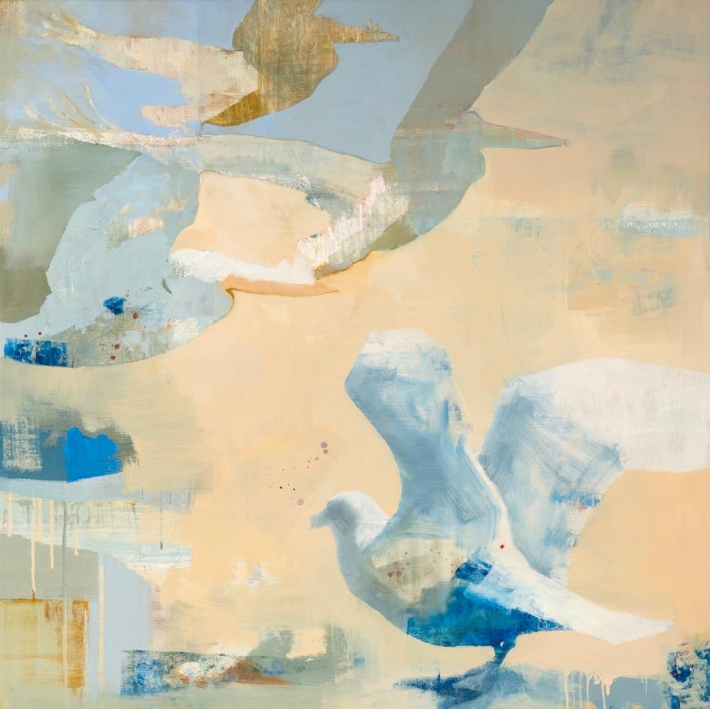 Diana Tremaine - The Geometry of Spring / abstract nature - oil on canvas at 1stDibs