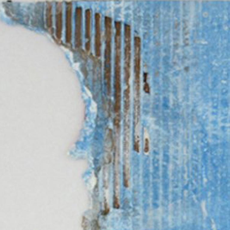 Diane Englander - Diane Englander, Black on Blue, 2017, Mixed Media For ...