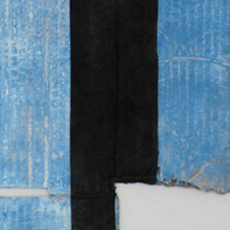 Diane Englander - Diane Englander, Black on Blue, 2017, Mixed Media For ...