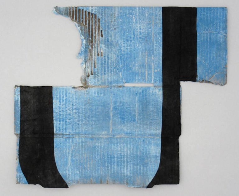 Diane Englander - Diane Englander, Black on Blue, 2017, Mixed Media For ...