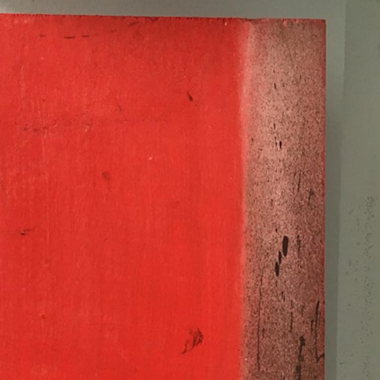 Diane Englander - Diane Englander, Red and Wood III, Wood, Mixed Media ...