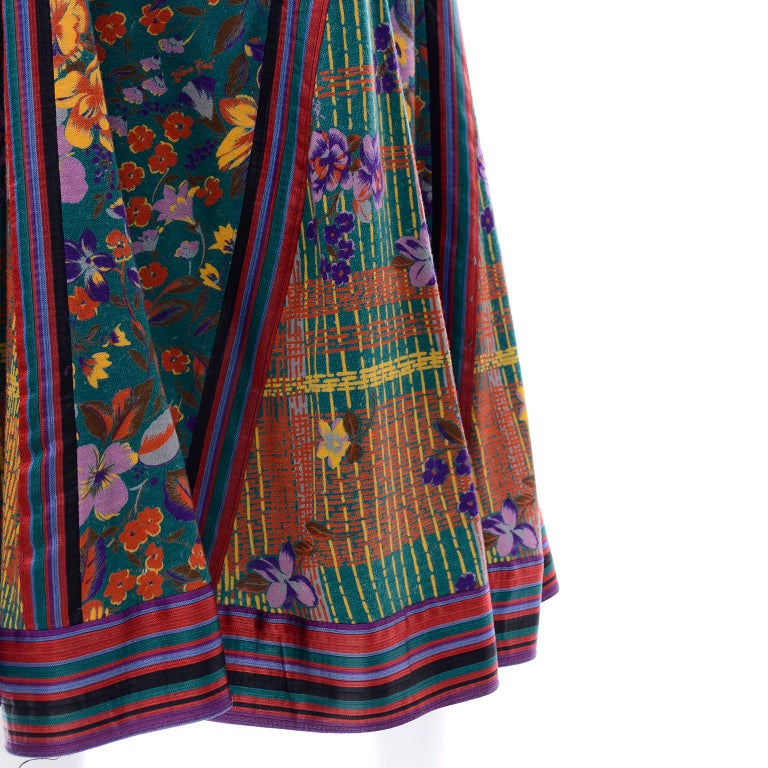 Diane Freis Vintage 2 Pc Dress W Drawstring Top and Gored Skirt in ...