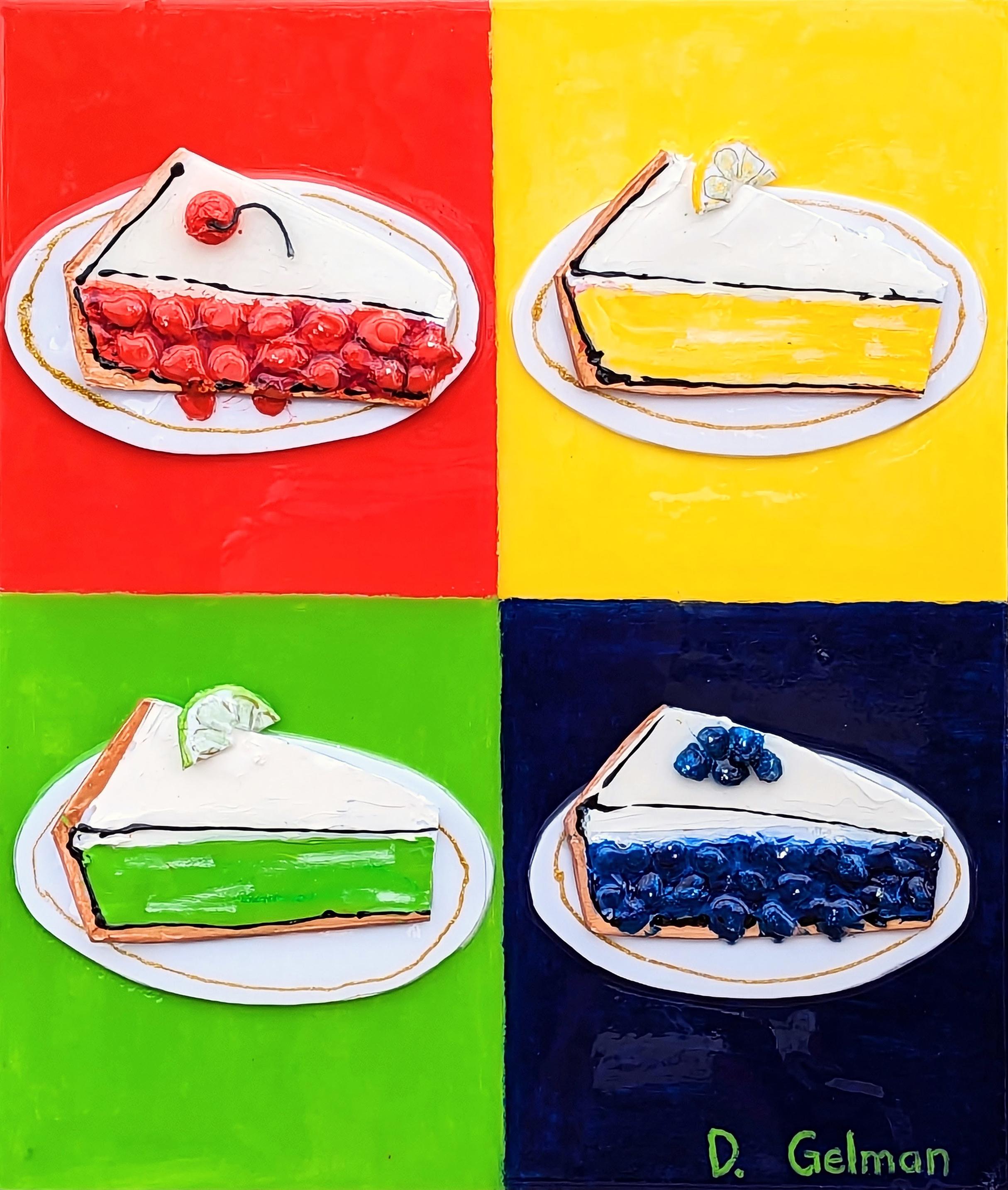 Diane Gelman - “Cherry, Lemon, Lime, Blueberry” Contemporary Colorful ...