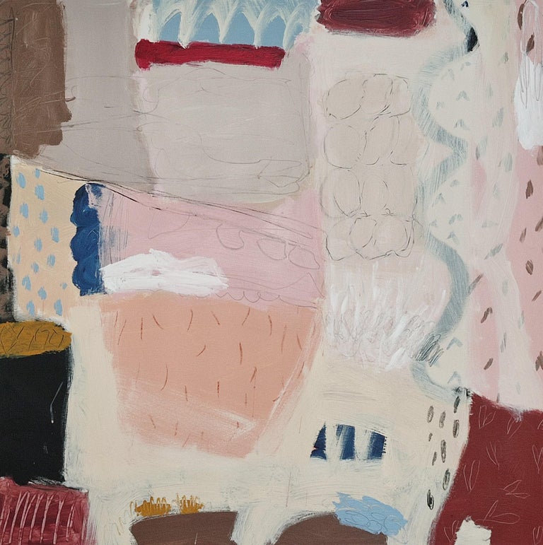 Diane Whalley - Champagne Breakfast Original Abstract Modern Style Art ...