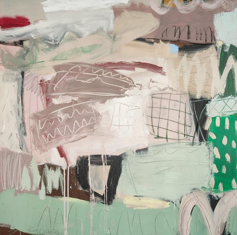 Diane Whalley - Over The Hiils, Original Abstract Landscape Painting ...