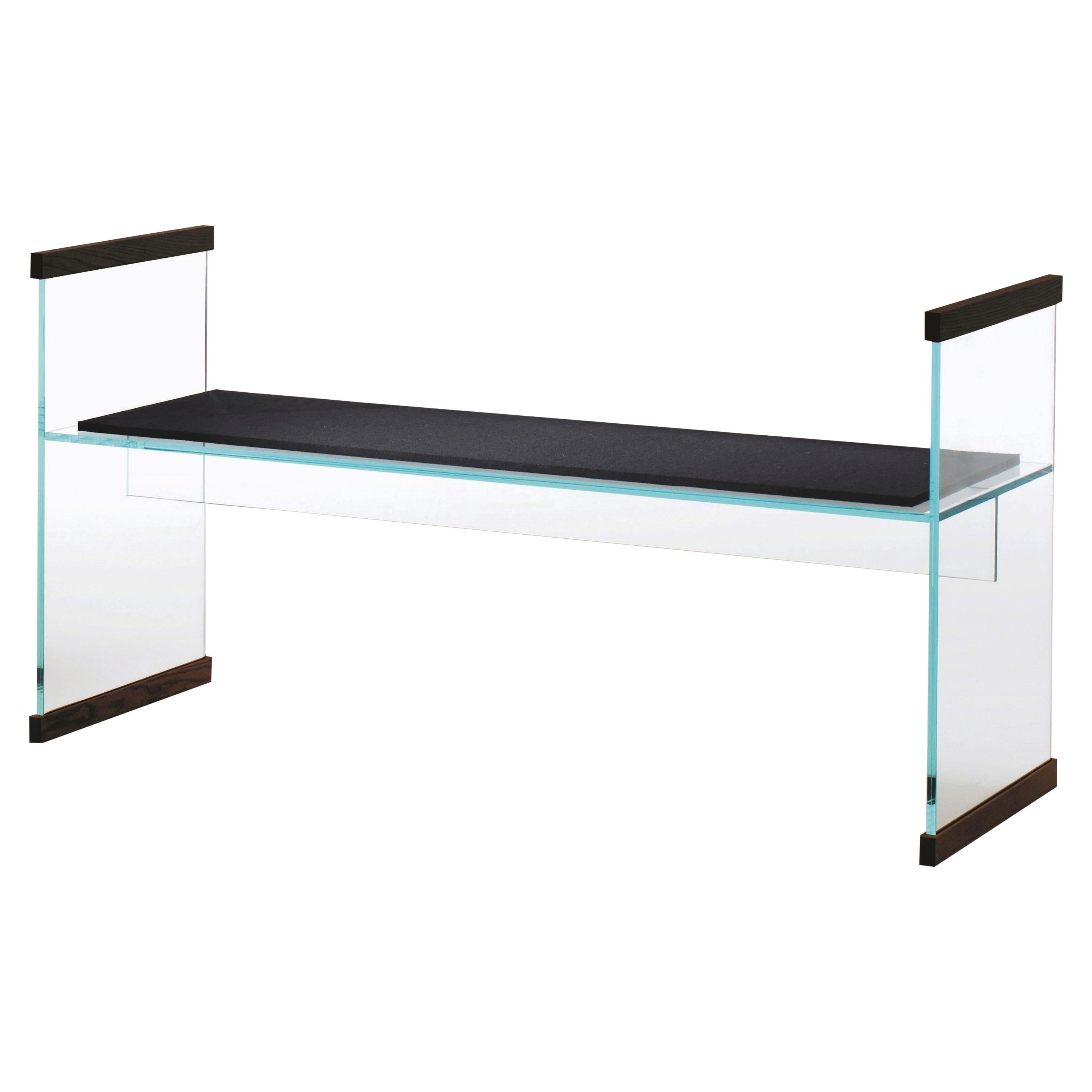 Glas Italia Prism Glass Bench at 1stDibs