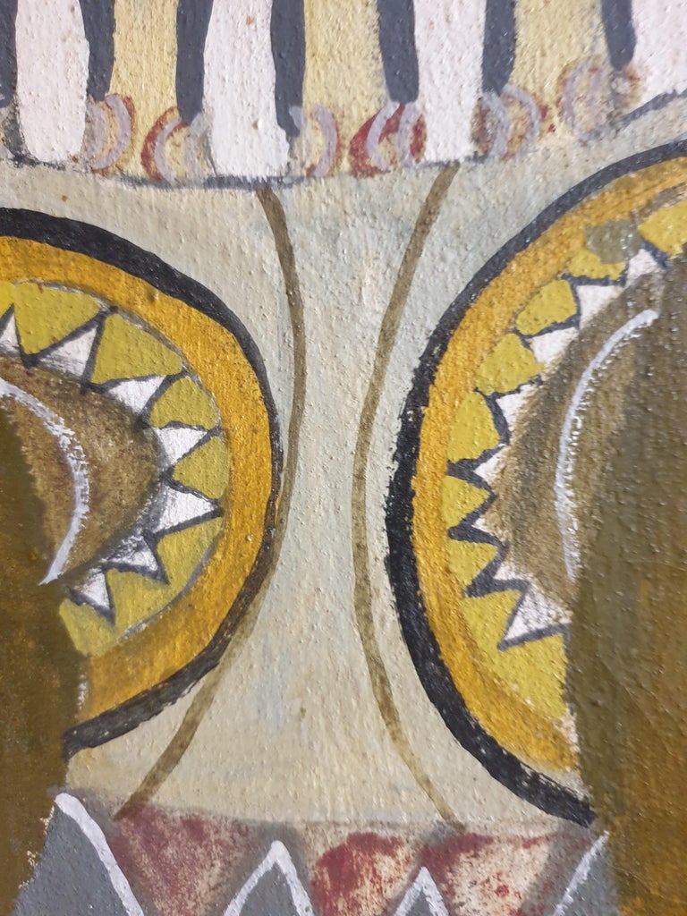 Diatta Seck - A West African Senegalese Couple In Boubou Attire. Oil on ...