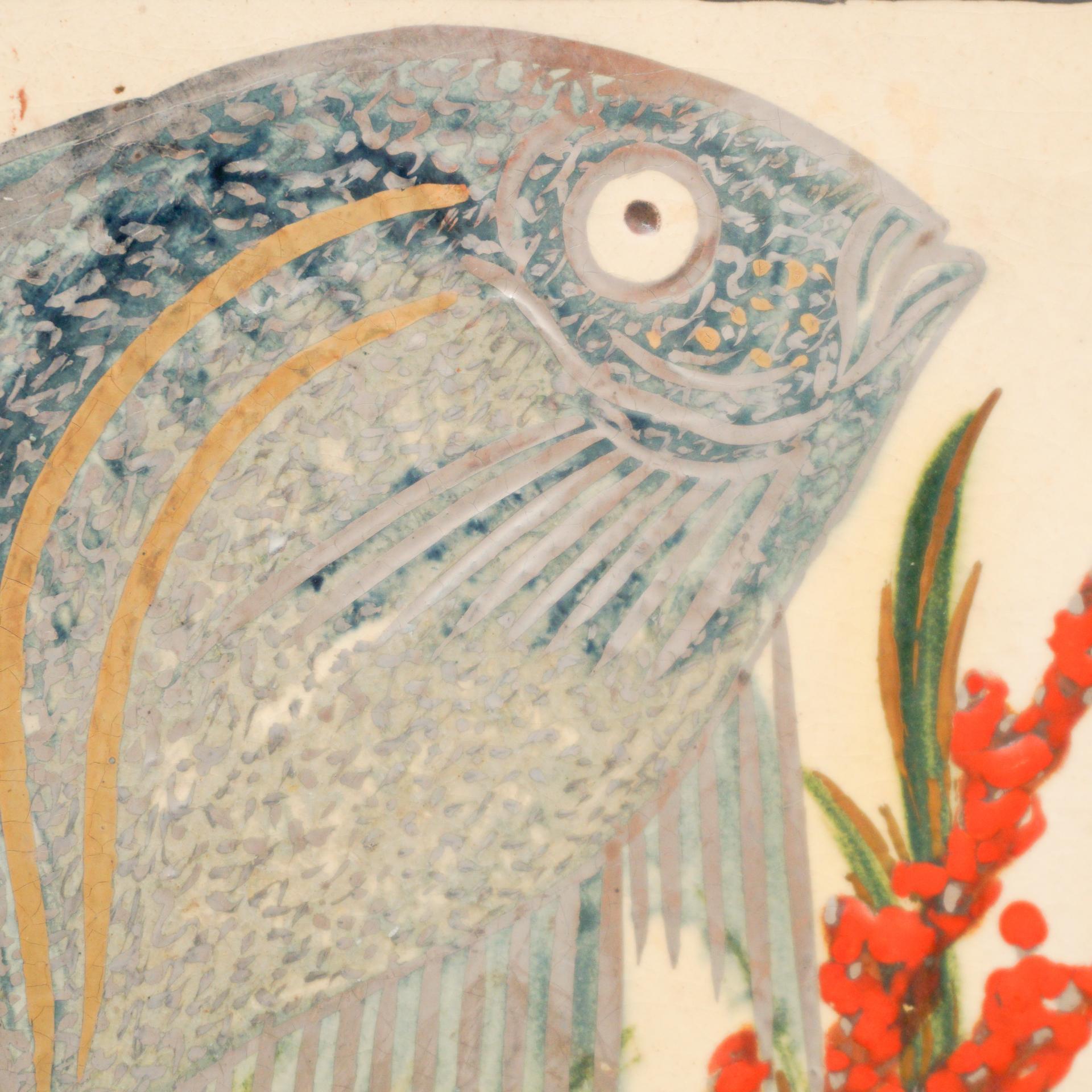 Diaz Costa Ceramic Hand Painted Artwork, circa 1960 For Sale at 1stDibs