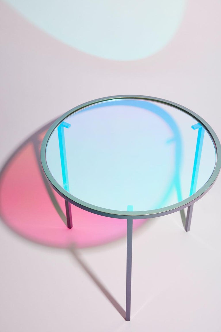 Dichroic Glass and Iridescent Car Paint Psychic Table at 1stDibs ...
