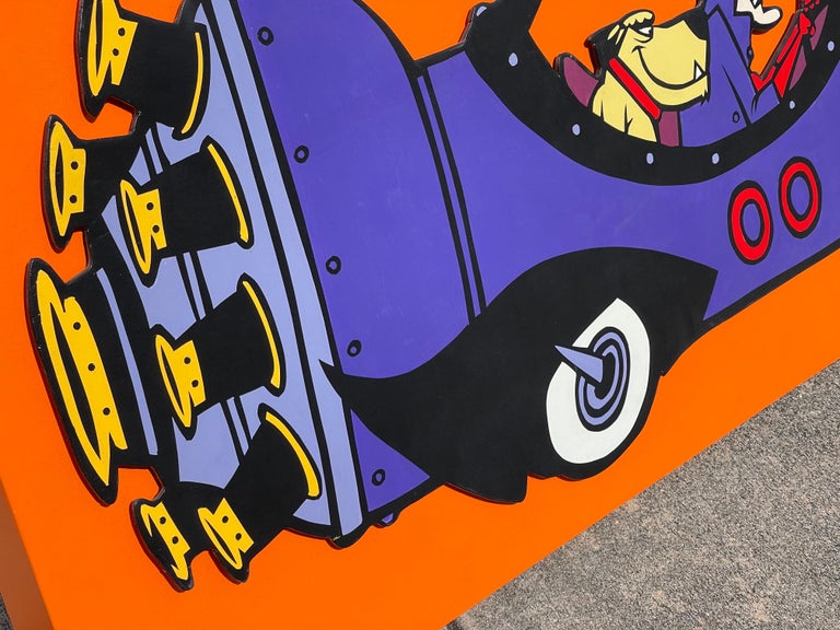 Dick Dastardly and Muttley Mixed Media Painting on Wood by David Travis For Sale at 1stDibs